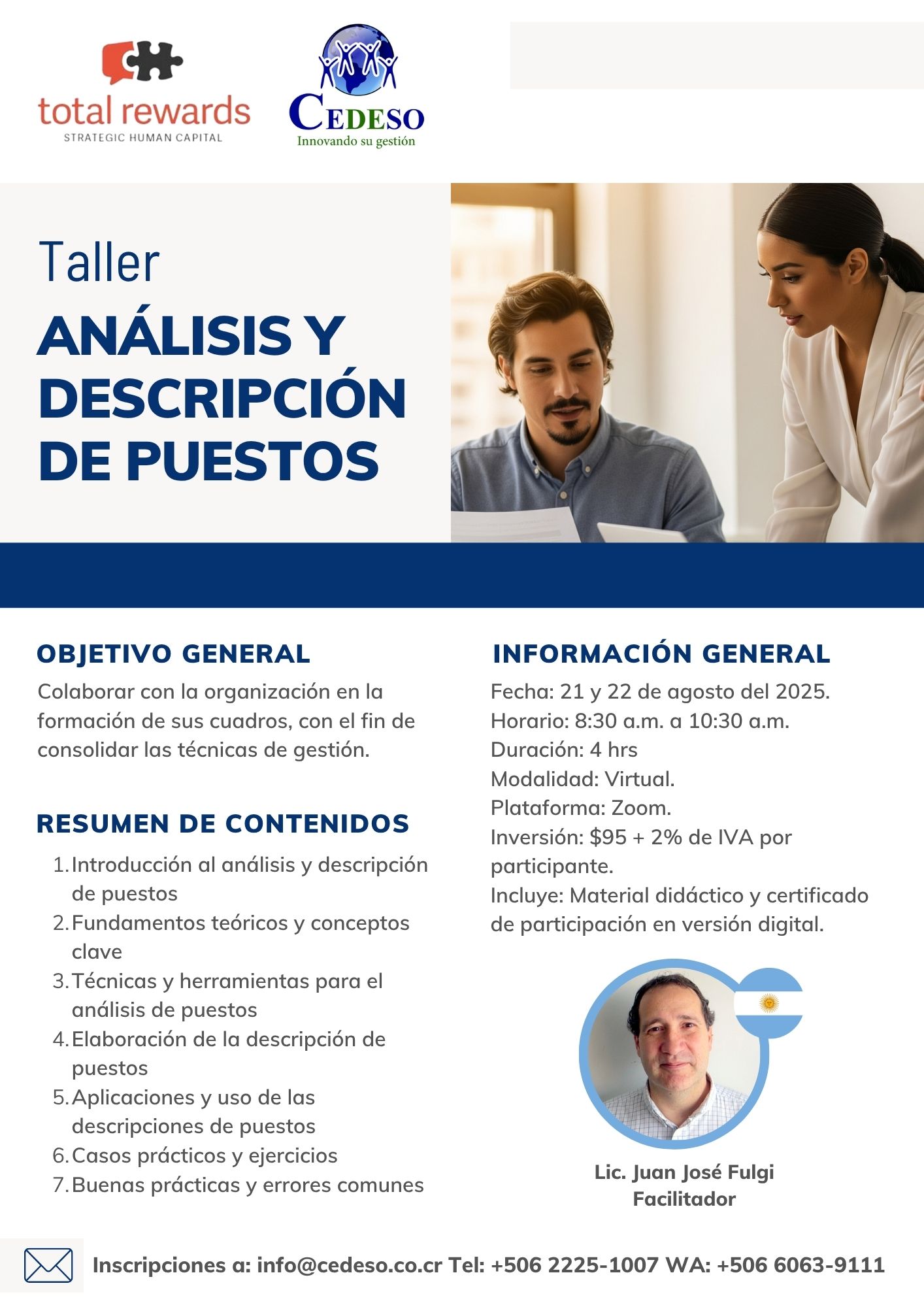 Cedeso - Análisis y descripción de puestos
