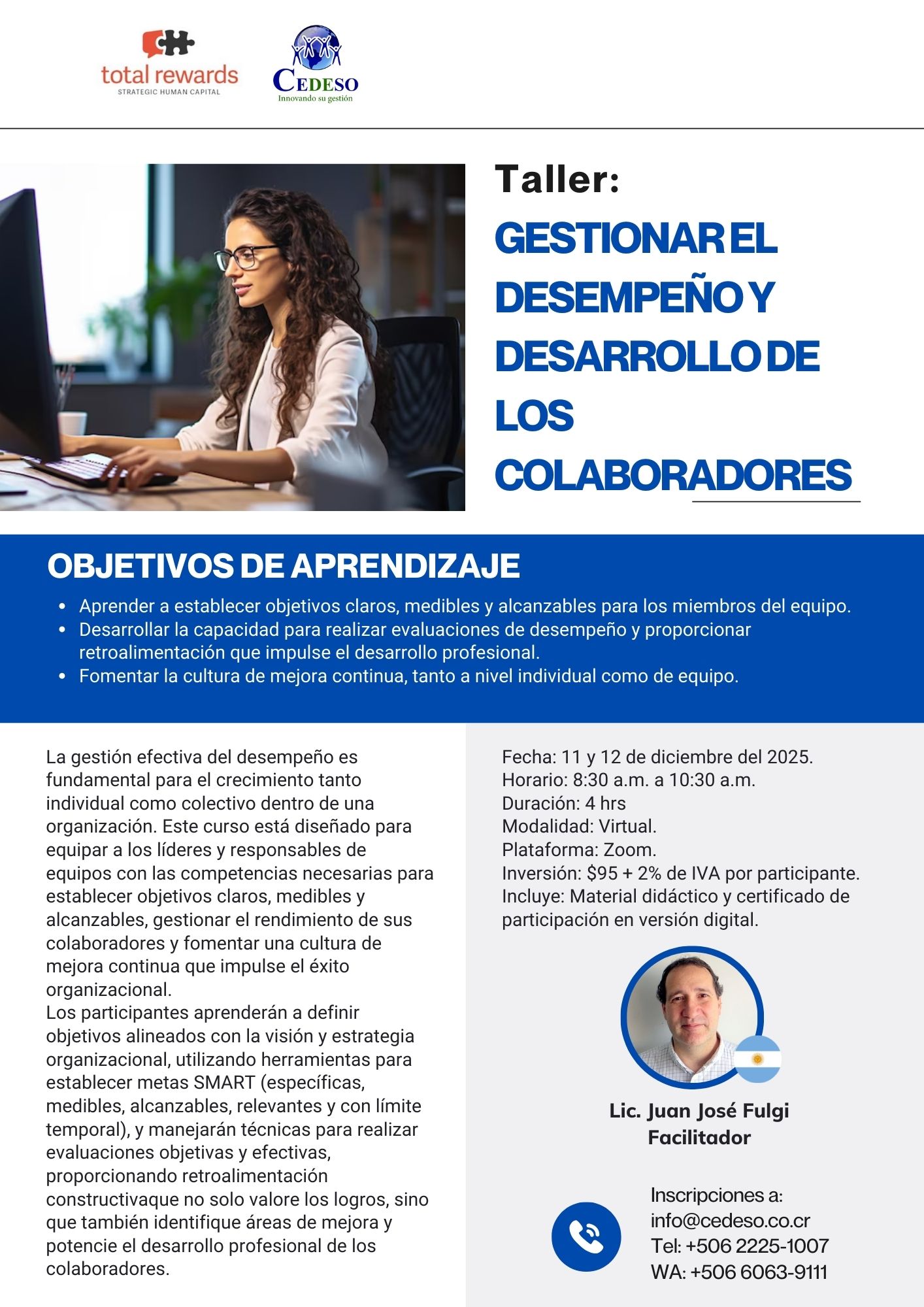 Cedeso - Gestionar el desempeño y desarrollo de los colaboradores