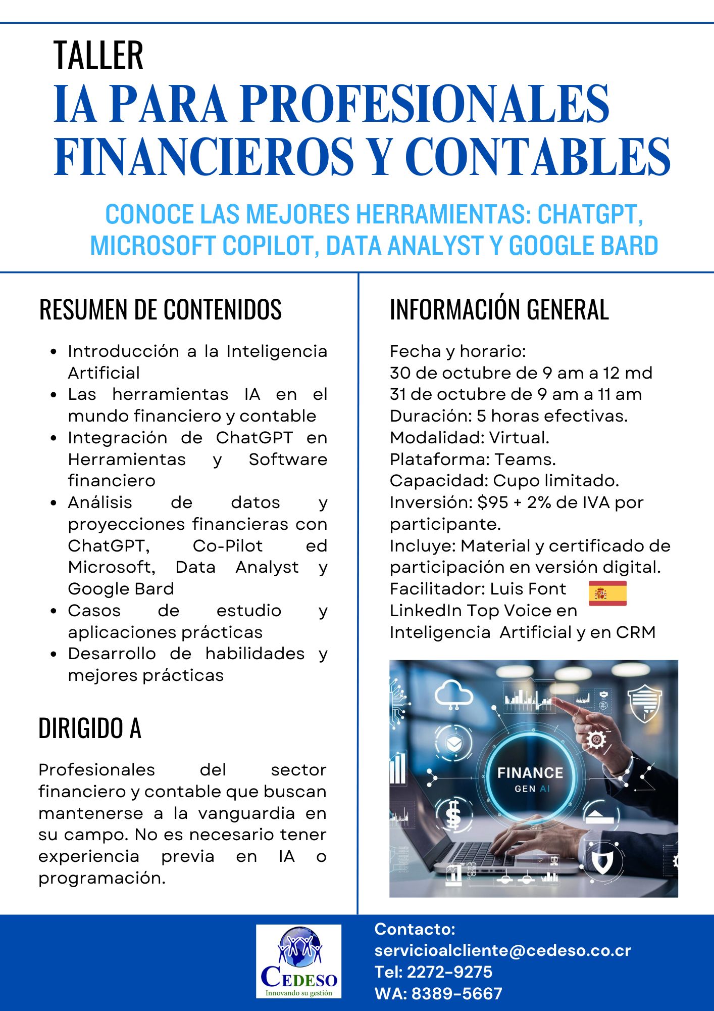 Cedeso - IA para profesionales financieros y contables