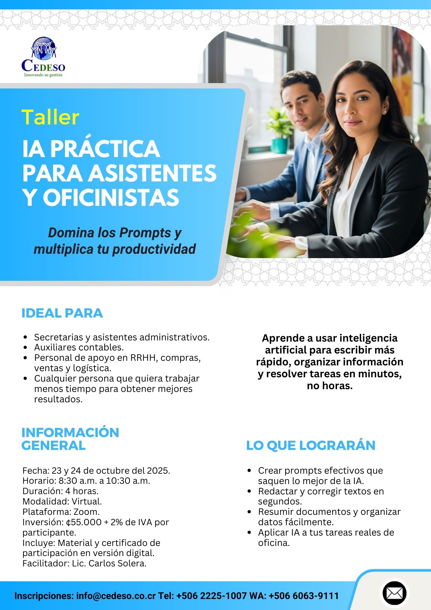 Cedeso - IA práctica para asistentes y oficinistas