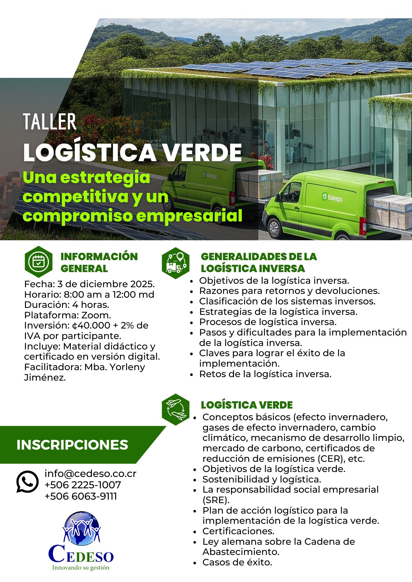 Cedeso - Logística verde