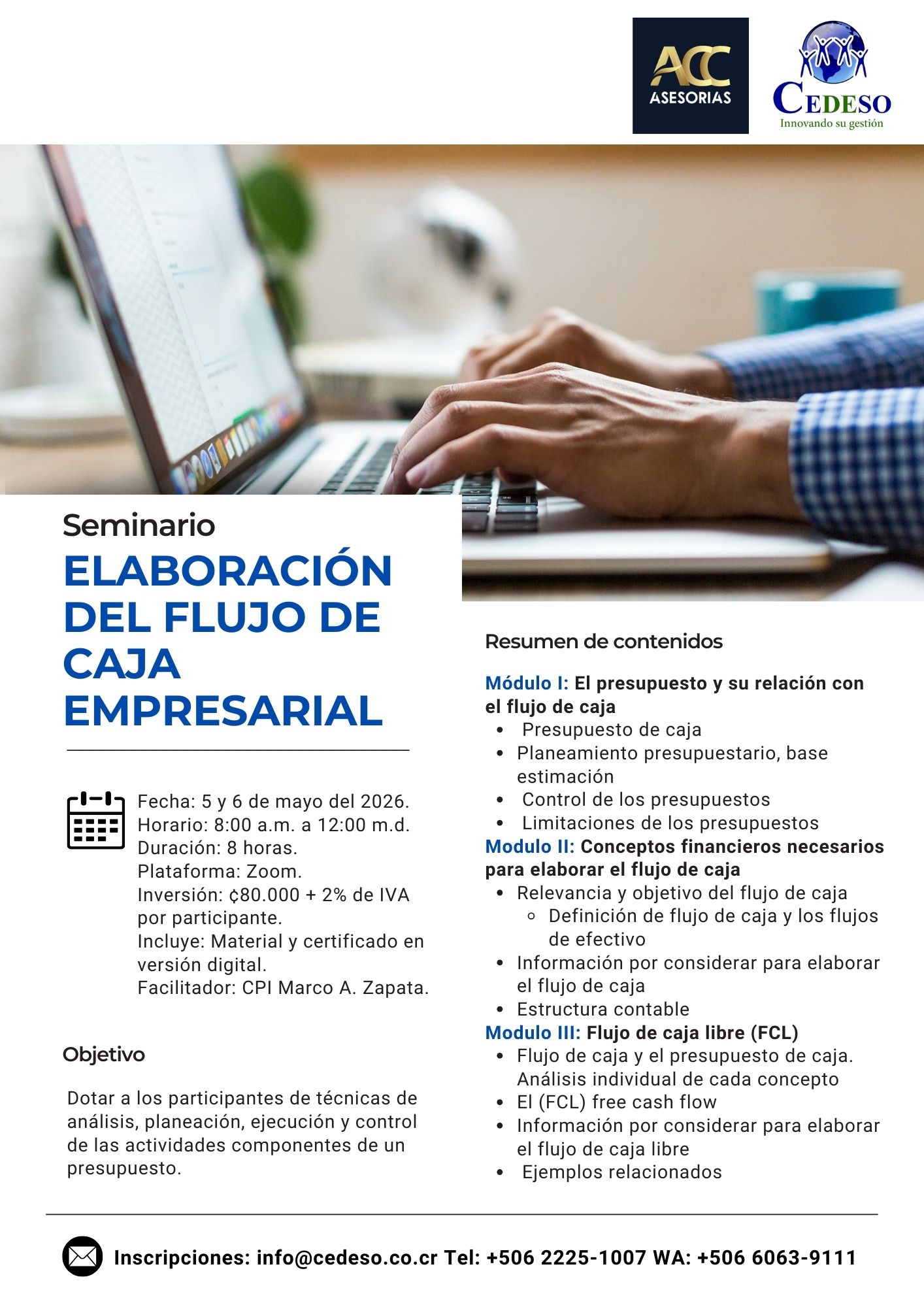 Cedeso - Elaboración del flujo de caja empresarial