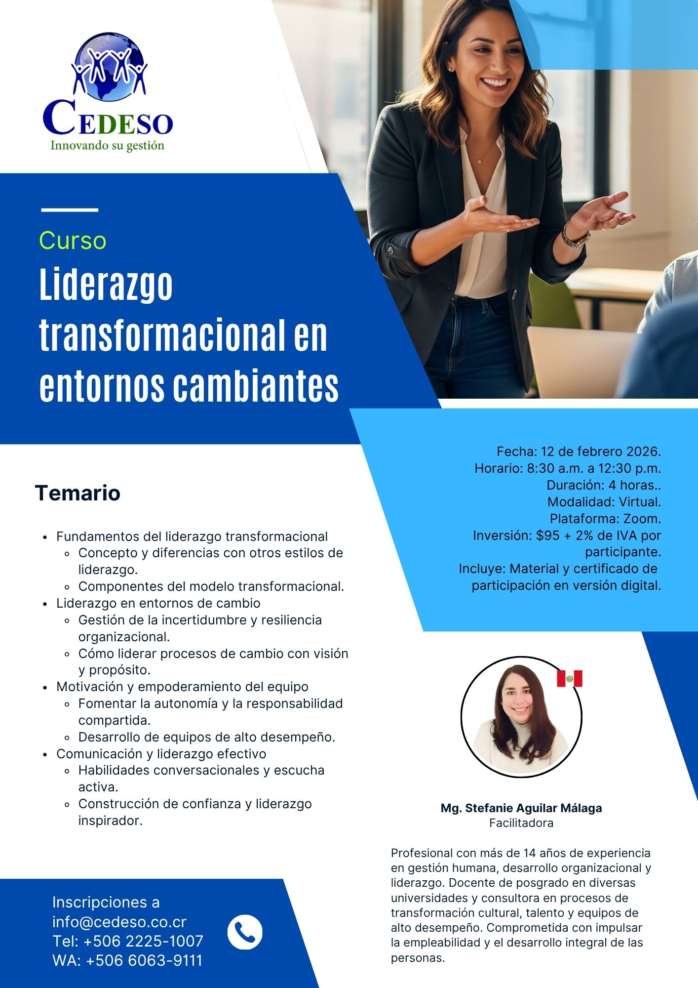 Cedeso - Liderazgo transformacional en entornos cambiantes